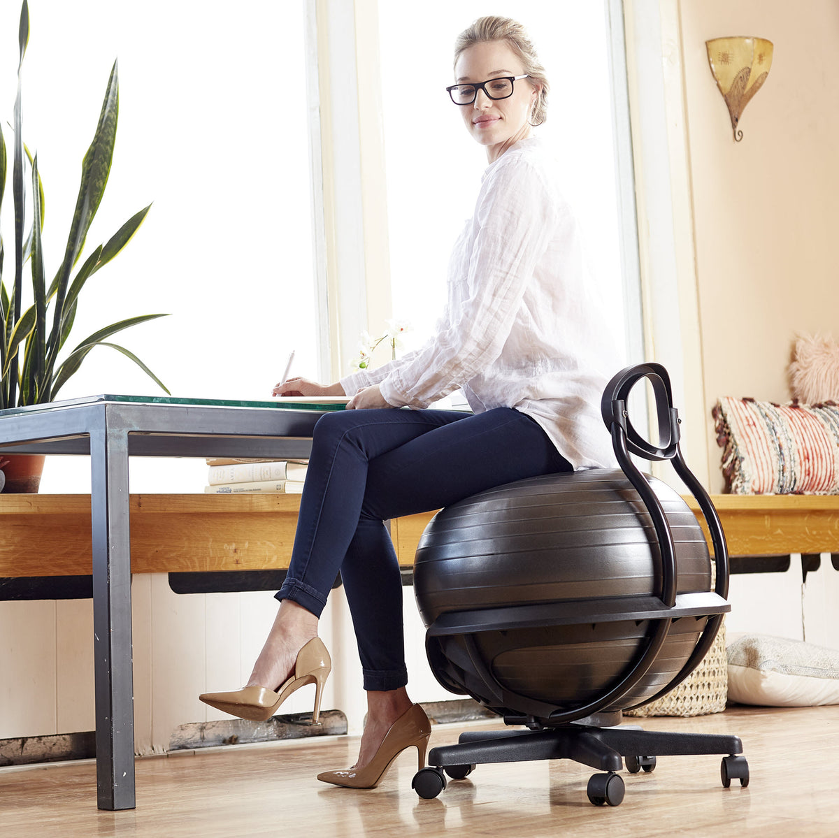 Gaiam Ultimate Balance Ball Chair - Ergonomic Ball Chair